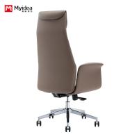 China Ergonomic Leather Manager Chair – Smooth Touch, Sturdy Build, with Lift & Recline Controls for sale