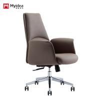 China Ergonomic Leather Manager Chair – Smooth Touch, Sturdy Build, with Lift & Recline Controls for sale