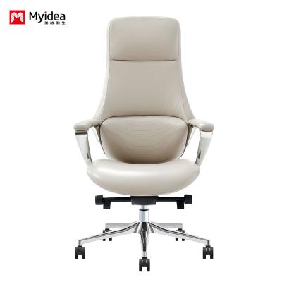 China Premium Managerial Leather Chair – Supple Yet Resilient Surface, Height Adjustment & Recline, Comes in a Variety of Color Options for sale