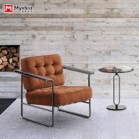 China Luxury Single-Seat Leisure Leather Sofa for Manager’s Office – Crafted with Soft Yet Tough Premium Leather, High-Density Rebound Foam Padding for Lasting Comfort, and Durable Carbon Steel Legs for sale