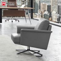 China Executive Single-Seat Leather Lounge Sofa with High-Density Rebound Foam and Aluminum Alloy Legs – Available in Multiple Color Options for sale