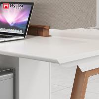 China Complete Employee Workstation Desk – Features a Spacious Storage Side Cabinet, Durable Steel Leg Support, Fully Integrated Power System with Outlets & USB Ports, and a Desktop Screen for Focuse for sale