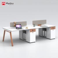 China Complete Employee Workstation Desk – Features a Spacious Storage Side Cabinet, Durable Steel Leg Support, Fully Integrated Power System with Outlets & USB Ports, and a Desktop Screen for Focuse for sale