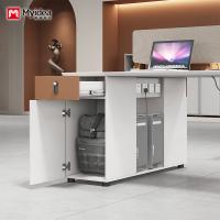 China Complete Employee Workstation Desk – Features a Spacious Storage Side Cabinet, Durable Steel Leg Support, Fully Integrated Power System with Outlets & USB Ports, and a Desktop Screen for Focuse for sale
