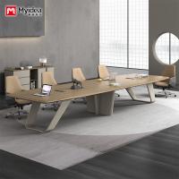 China Premium Conference Table for Meeting Rooms – Durable Steel Leg Support, Fully Integrated Power System with AC Outlets and USB Charging Ports for Effortless Device Connectivity for sale