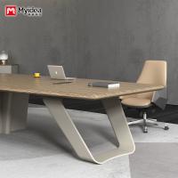 China Premium Conference Table for Meeting Rooms – Durable Steel Leg Support, Fully Integrated Power System with AC Outlets and USB Charging Ports for Effortless Device Connectivity for sale