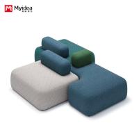 China Commercial Modular Reception Sofa in Fabric, Flexible Sectional Combination Design for Office Waiting Areas, Lounges & Break Rooms for sale