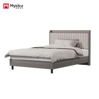 China Space-Saving Single Apartment Bed – Features a Soft Faux Leather (PU) Upholstered Headboard, Built with Eco-Friendly Thickened Boards for Durability and a Clean, Modern Look, Ideal for Apartments for sale