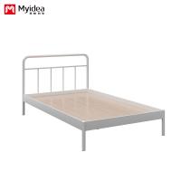 China Steel Single Bed Frame for Apartment & Hotel Use, Durable Metal Construction, Heavy-Duty Structure for Long-Term Reliability for sale