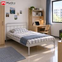 China Steel Single Bed Frame for Apartment & Hotel Use, Durable Metal Construction, Heavy-Duty Structure for Long-Term Reliability for sale