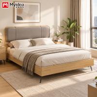China Metal-Frame Single Bed for Apartment & Hotel Use, Slatted Bed Base for Better Ventilation & Support, Heavy-Duty Metal Legs for Stability for sale