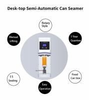 China Plastic Bottle Automatic Can Sealer Pet Cannular Can Capping Machine for sale
