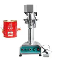 China 200mm Foil Lid Sealing Machine Tomato Tin Can Canning Machinery for sale