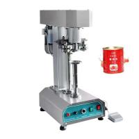 China 200mm Foil Lid Sealing Machine Tomato Tin Can Canning Machinery for sale