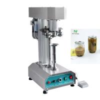 China 200mm Foil Lid Sealing Machine Tomato Tin Can Canning Machinery for sale