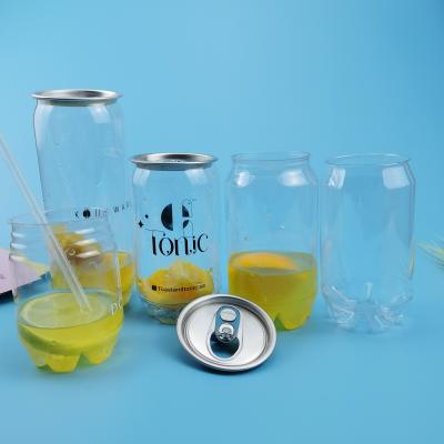 China 210ml 650ml Pop Plastic Drink Cans Beverage Packing Bottles for sale