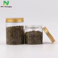 China 300ml Plastic Food Jars With Gold Lids Plastic Storage Container for sale