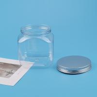 China 480ml Pet Transparent Candy Jar Cafe And Sugar Plastic Container With Lid for sale
