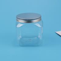 China 480ml Pet Transparent Candy Jar Cafe And Sugar Plastic Container With Lid for sale