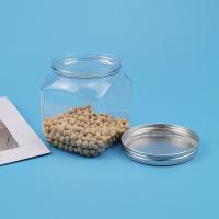 China 480ml Pet Transparent Candy Jar Cafe And Sugar Plastic Container With Lid for sale