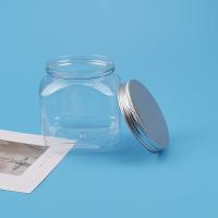 China 480ml Pet Transparent Candy Jar Cafe And Sugar Plastic Container With Lid for sale