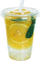 China Clear 16 Oz Hard Plastic Cups With Straws Disposable Coffee Cup for sale