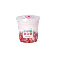 China Disposable 8oz Clear Plastic Dessert Cup Ice Cream Boba Container Logo Custom for sale