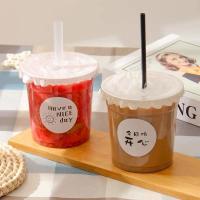 China Disposable 8oz Clear Plastic Dessert Cup Ice Cream Boba Container Logo Custom for sale