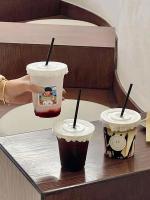 China Custom 90mm Disposable Bubble Tea Cups Smoothies Cold Coffee Drinking Plastic Pet Cups for sale