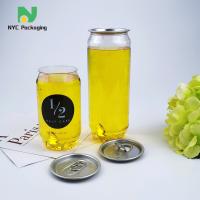 China Portable 11.15oz Plastic Beverage Cans Packaging Logo Printing for sale