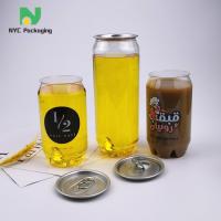 China Portable 11.15oz Plastic Beverage Cans Packaging Logo Printing for sale