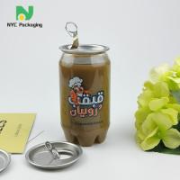 China Portable 11.15oz Plastic Beverage Cans Packaging Logo Printing for sale