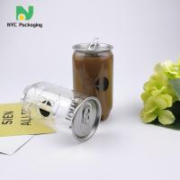 China BPA Free Plastic Fruit Juice Bottles 500ml Pull Up Cans Clear Color for sale