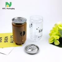 China BPA Free Plastic Fruit Juice Bottles 500ml Pull Up Cans Clear Color for sale