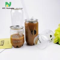 China BPA Free Plastic Fruit Juice Bottles 500ml Pull Up Cans Clear Color for sale