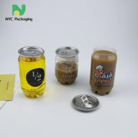 China BPA Free Plastic Fruit Juice Bottles 500ml Pull Up Cans Clear Color for sale