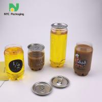 China BPA Free Plastic Fruit Juice Bottles 500ml Pull Up Cans Clear Color for sale