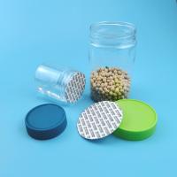 China 600ml Plastic Food Jars Peanut Butter Cookie Candy Pet Container With Screw Top Lid for sale