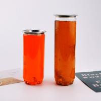 China 202# 52MM Neck Pet Coffee Cup 250ml Pet Juice Bottle Eco Friendly for sale