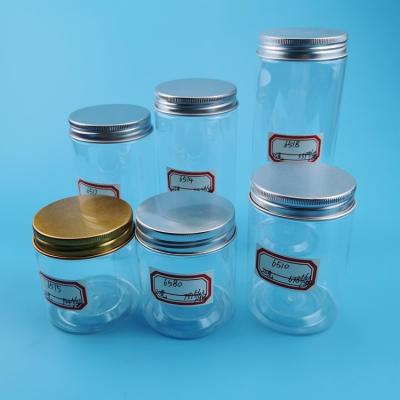 China Metal Screw Lid Plastic Bottle Jar 1460ml Dry Food Packaging 200mm Height for sale