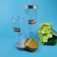 China 120ml 200ml 250ml 500ml Clear Plastic Pet Jar With Aluminum Lid  Food Grade for sale