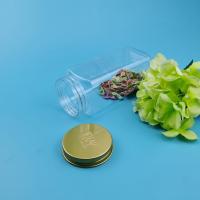 China 320ml Square Plastic Jars With Lids Candy Cookie Nuts Packaging for sale