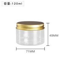 China 150ml 200ml 250ml Clear Plastic Cream Jar With Lid Cosmetic Packaging for sale