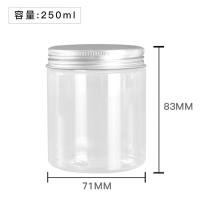 China 150ml 200ml 250ml Clear Plastic Cream Jar With Lid Cosmetic Packaging for sale