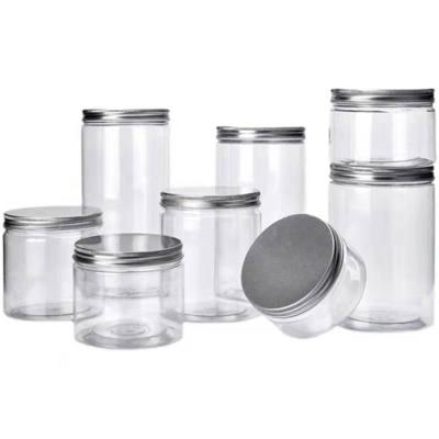 China Empty Transparent PET Plastic Storage Jar 30ml for Honey Cookie Candy Spice for sale