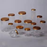 China Empty Transparent PET Plastic Storage Jar 30ml for Honey Cookie Candy Spice for sale