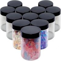 China Cosmetic Body Scrub Container 30g 50g 100g 150g Clear PET Plastic Cream Jar for sale