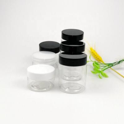 China 60g 80g 100g 120g Plastic Screw Cap Jars Makeup Body Butter Cream Jar for sale