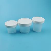 China 100ml Plastic Food Jars With Lid Forest Clear Ice Cream Yogart Container for sale