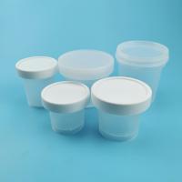 China 100ml Plastic Food Jars With Lid Forest Clear Ice Cream Yogart Container for sale